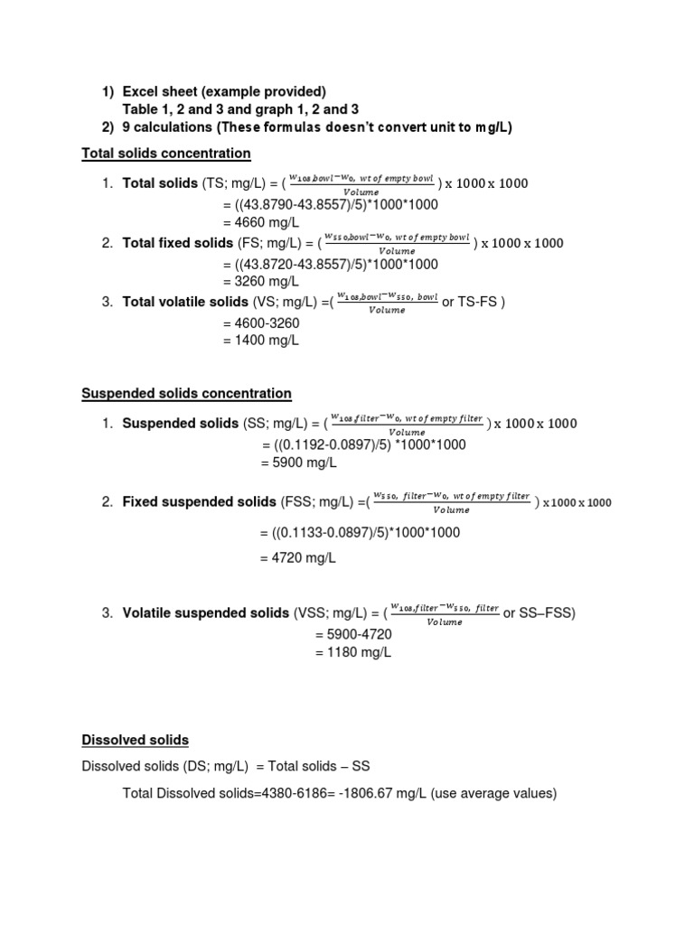 Solids Lab Part 2 Pdf Environmental Issues With Water Physical