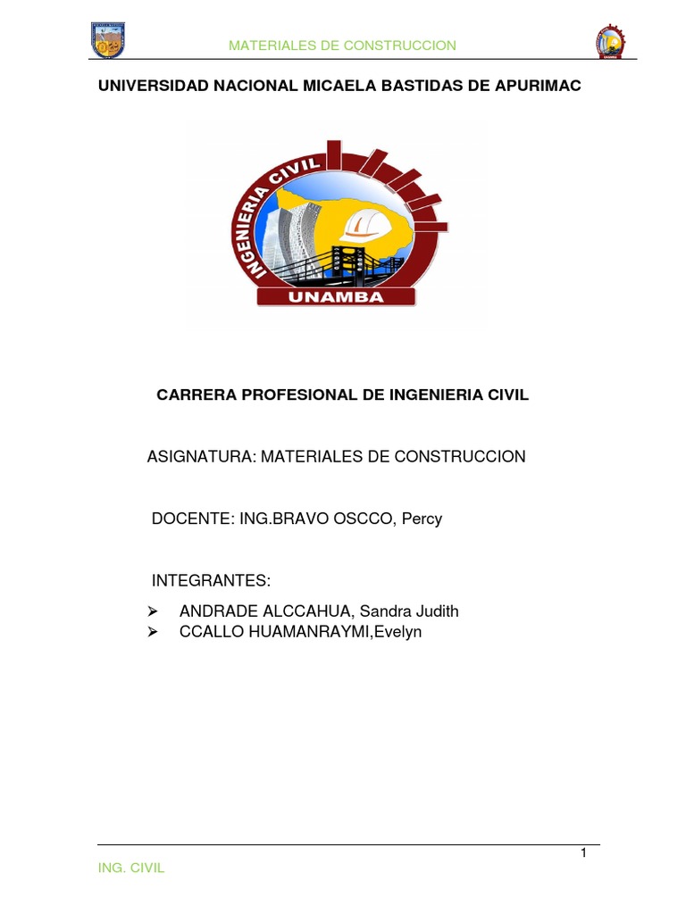 Caratula | PDF | Ladrillo | Ingeniería de Edificación