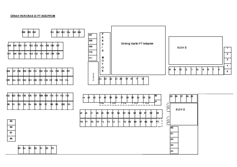 Denah Parkiran II Juni 2017 (Finish) 10 Ags'17 | PDF