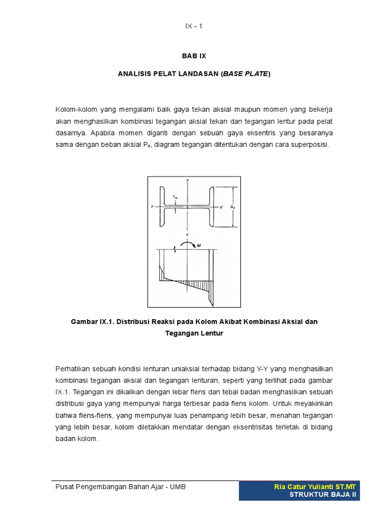 Perhitungan Baseplate | PDF