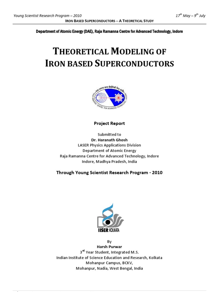 Theoretical Modeling of Iron-Based Superconductors | PDF | Superconductivity | High Temperature ...