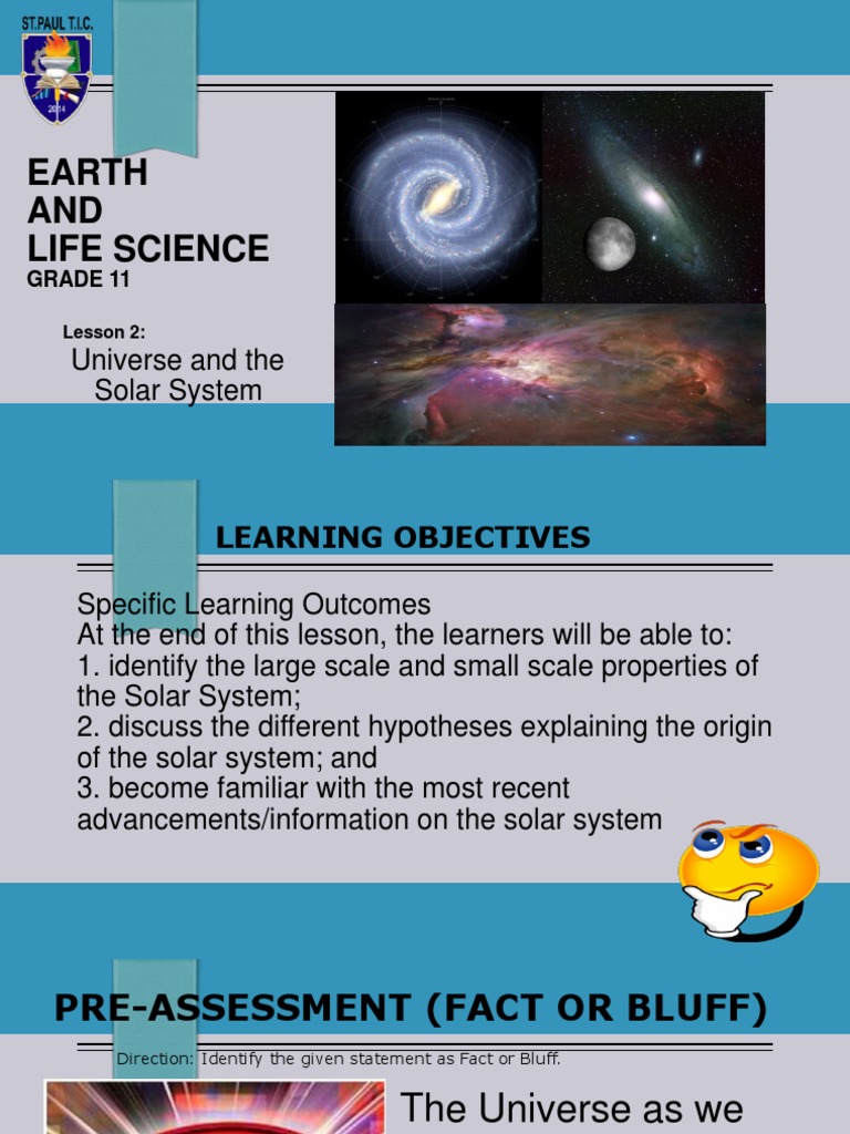 ELS - Lesson 2 Universe & The Solar System | PDF
