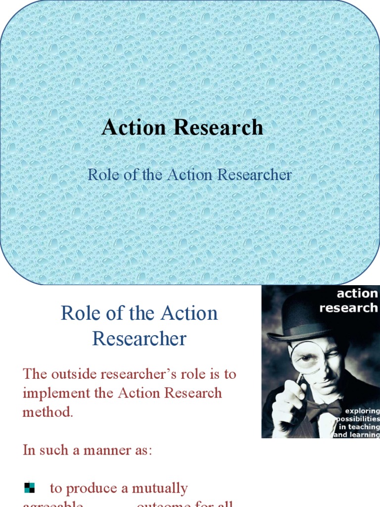 Action Research: Role of The Action Researcher | PDF | Theory | Knowledge