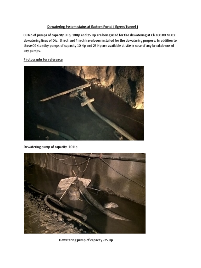 Dewatering System Update | PDF | Home & Garden