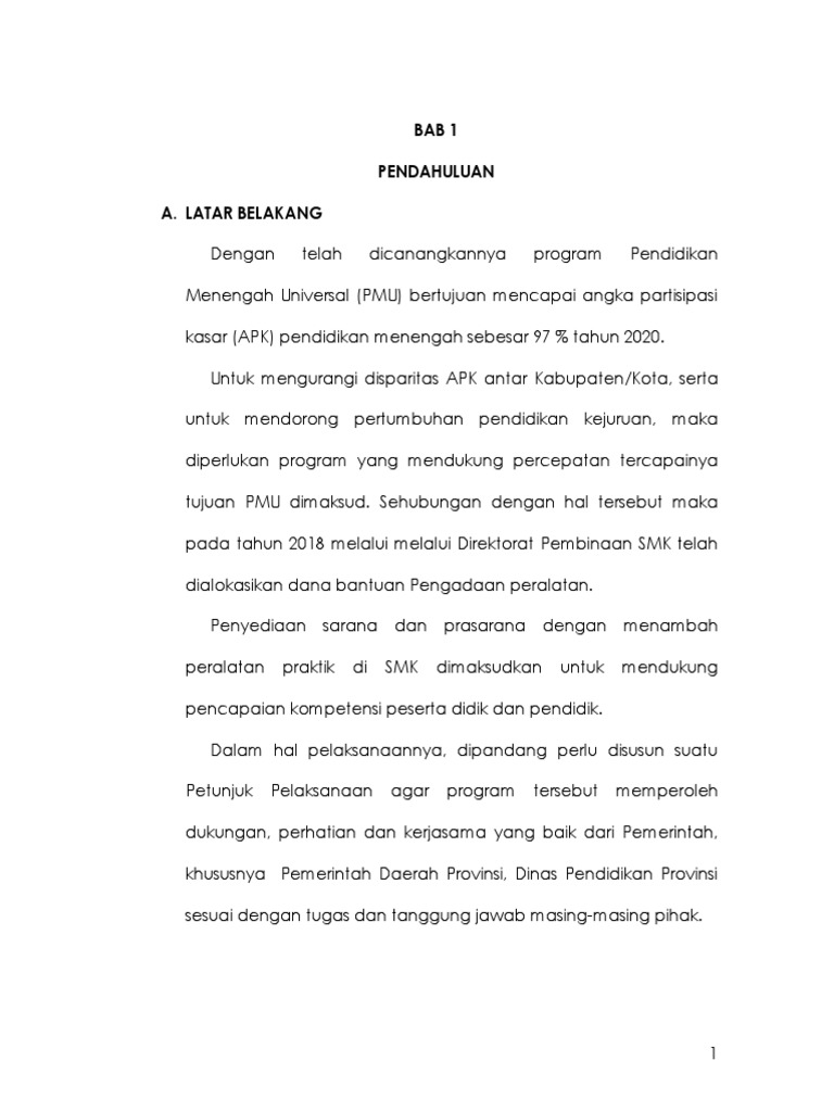 Proposal Peralatan Takola1 | PDF