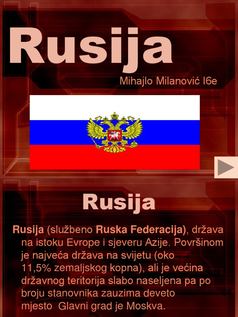 Rusija Prezentacija | PDF