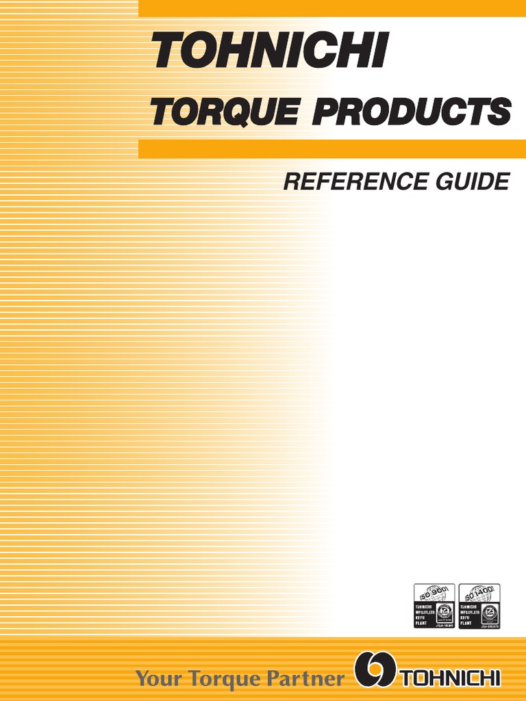 Tohnichi - Katalog 2007 EN | PDF | Calibration | Screw