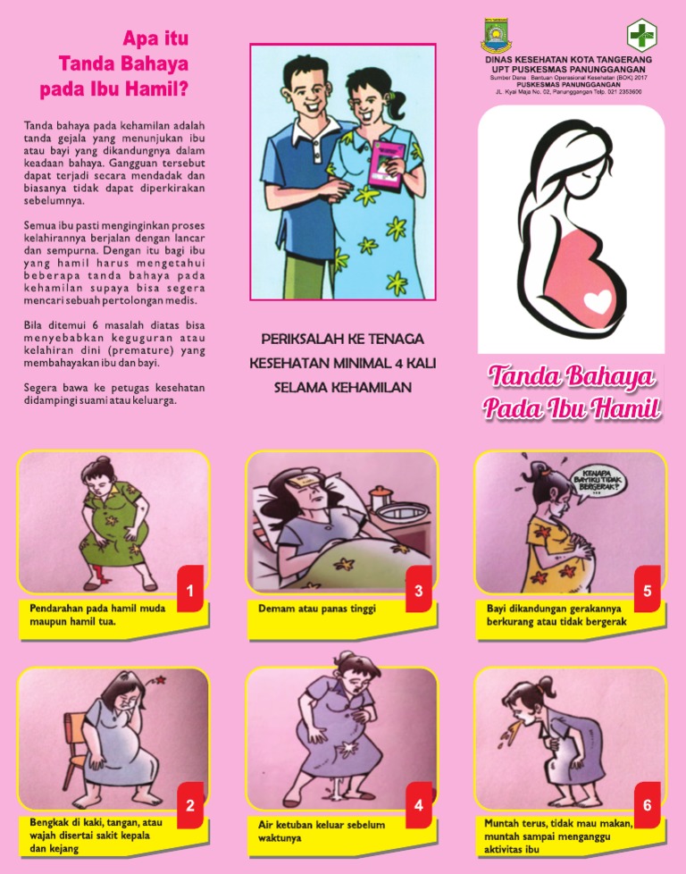 Leaflet Tanda Bahaya Ibu Hamil | PDF