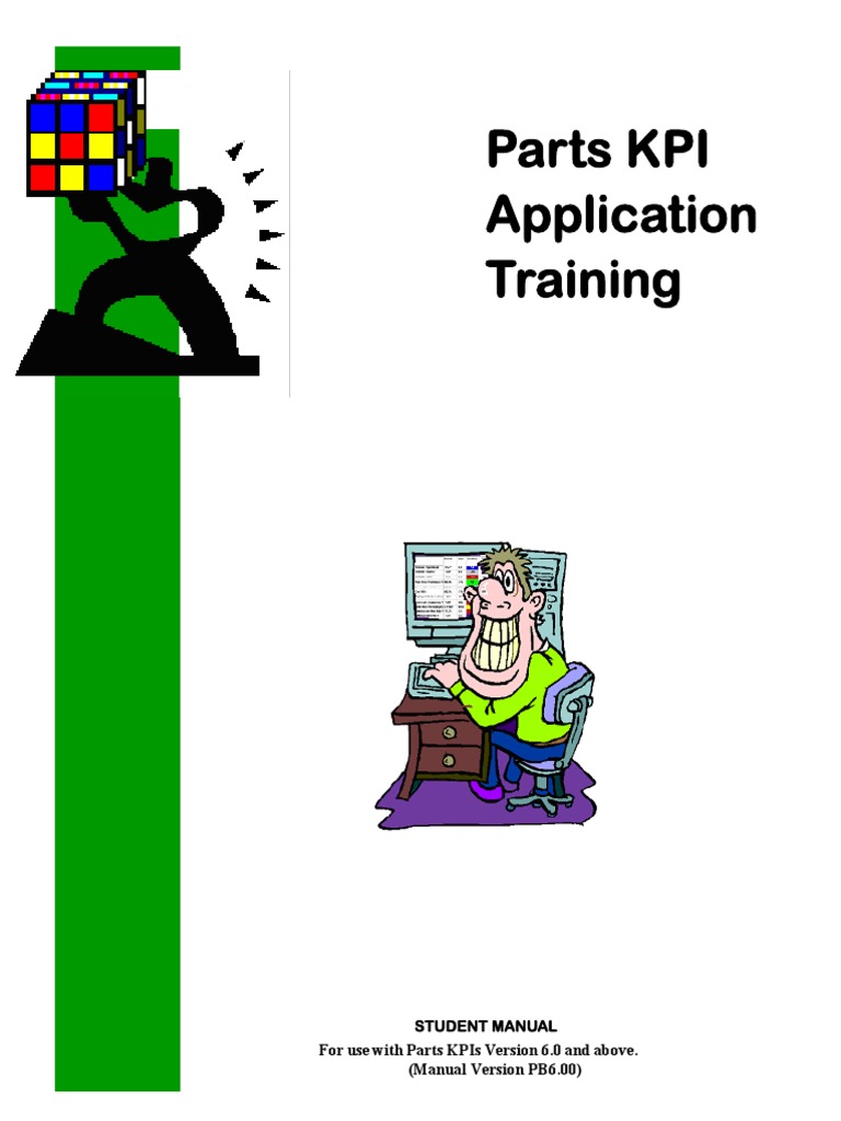 CAT Parts Kpi Application Training | PDF | Screenshot | Inventory