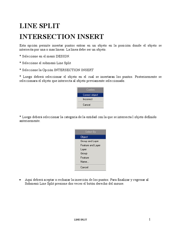 Line Split Intersection Insert | PDF