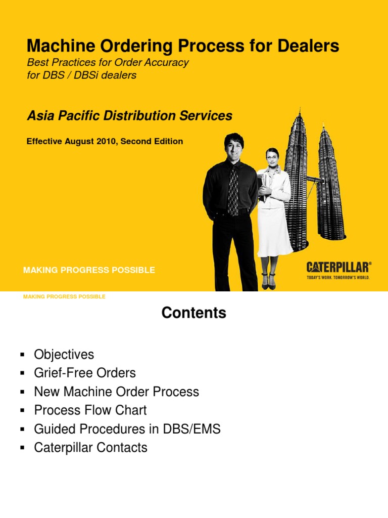 Machine Ordering Process For DBS Dealers - WEF Aug 2010 2nd Edition ...