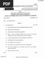 Neural Networks and Fuzzy Logic Question Paper | PDF