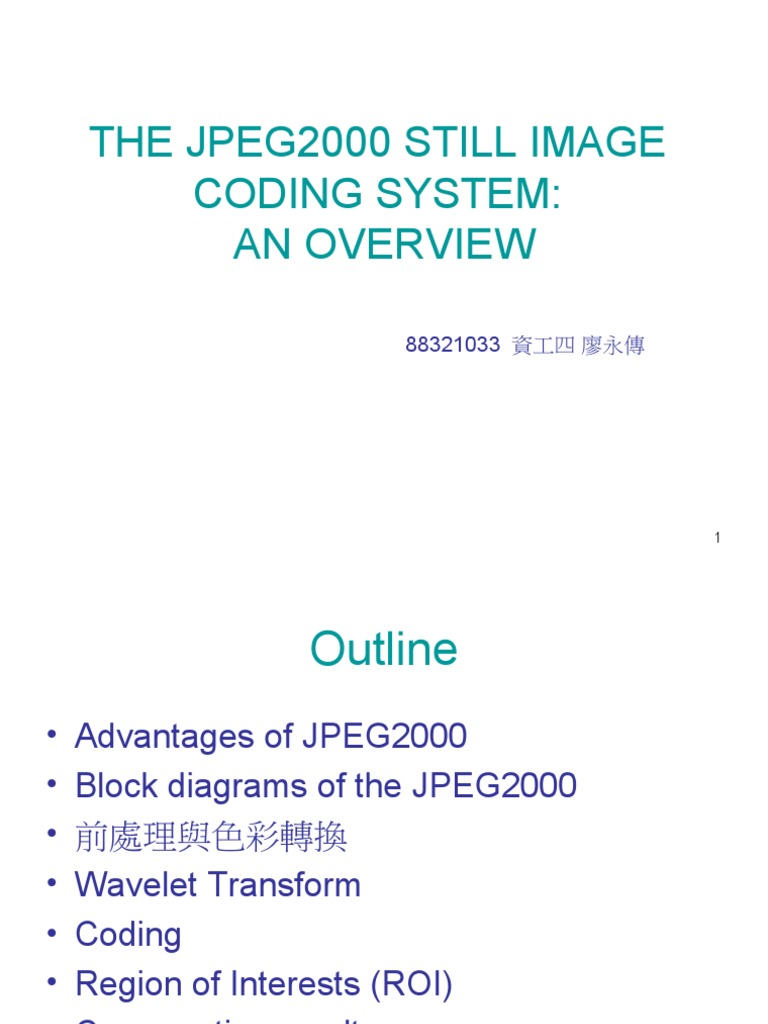 (p7) The Jpeg2000 Still Image Coding System | PDF | Data Compression | Computer Data