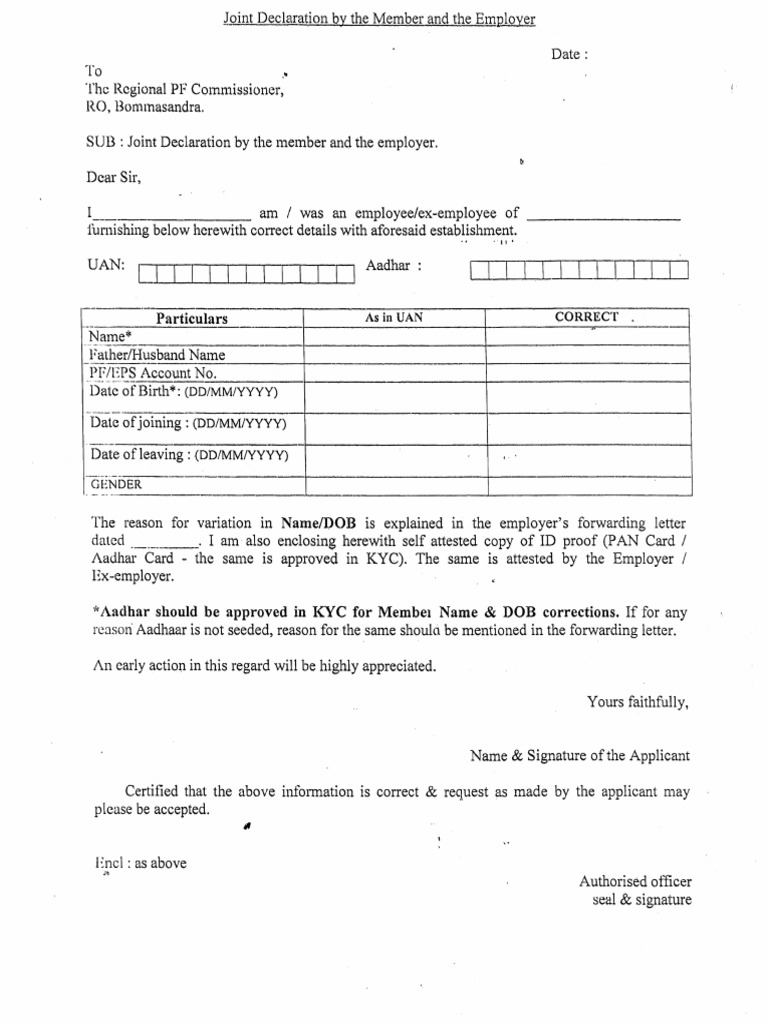 PF Joint Declaration | PDF