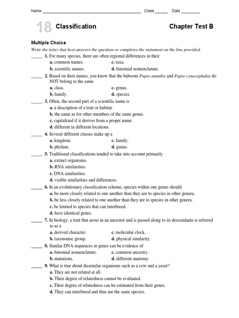 d0846503 Bio ch18 B 2 Files Merged | PDF | Eukaryotes | Species