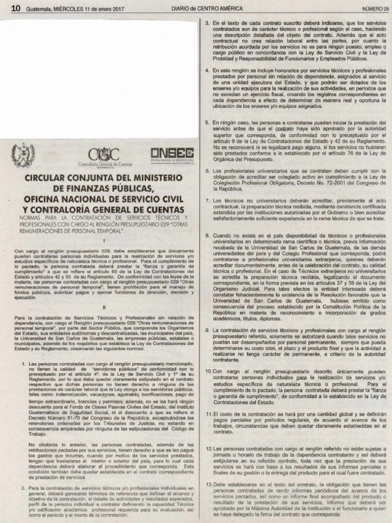 Circular Conjunta MFP Onsec CGC | PDF