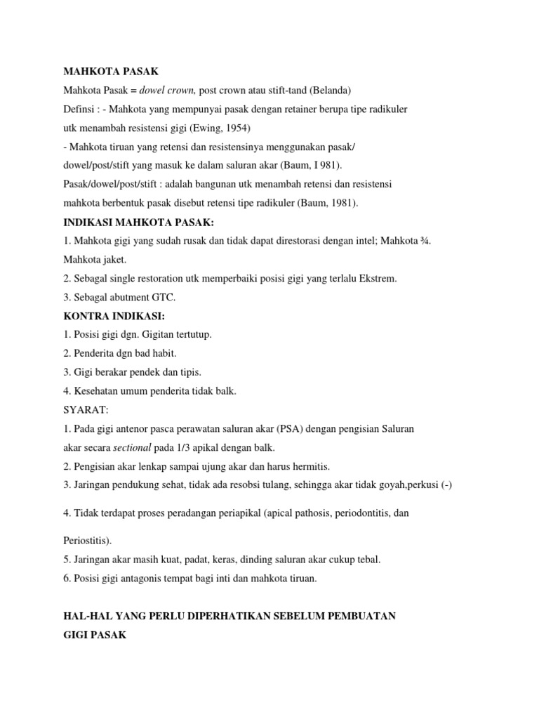 Macam-Macam Pasak | PDF