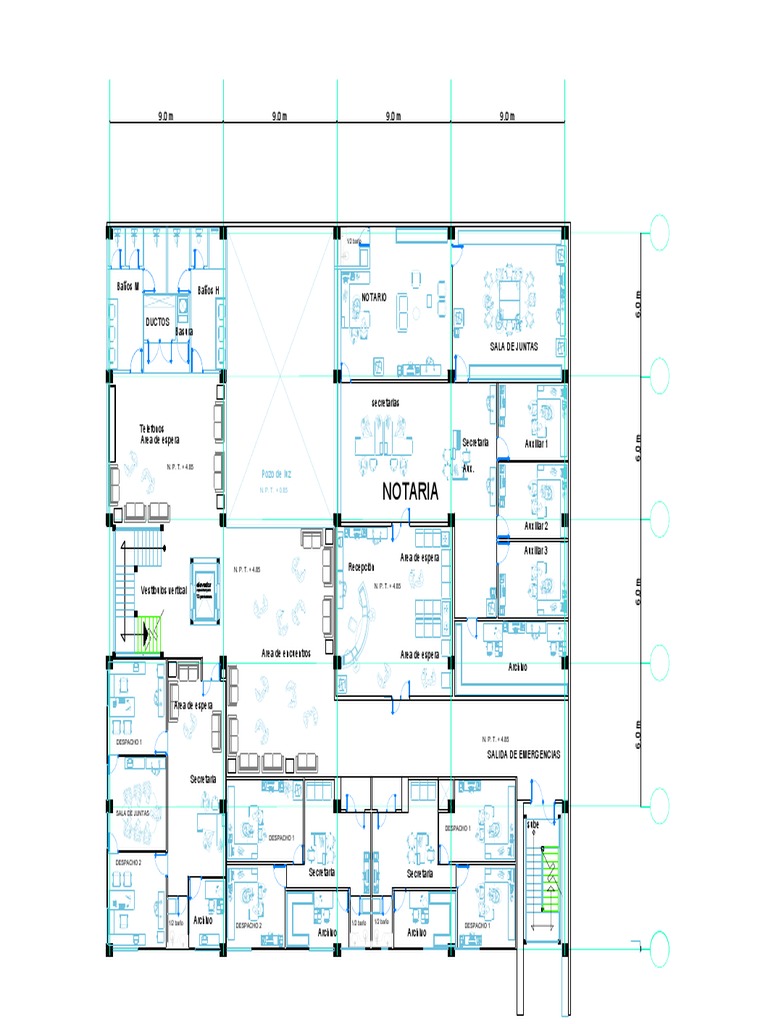 Plano Edificio de 5 Niveles | PDF
