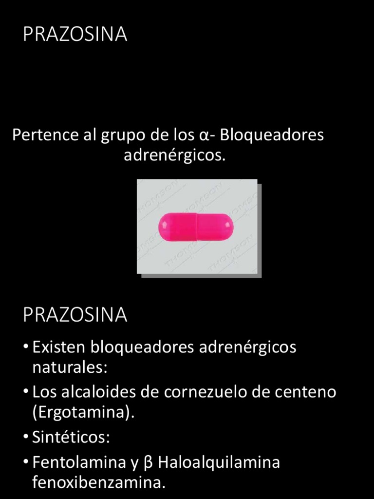 Prazosina | PDF | Rtt | Tratamientos médicos