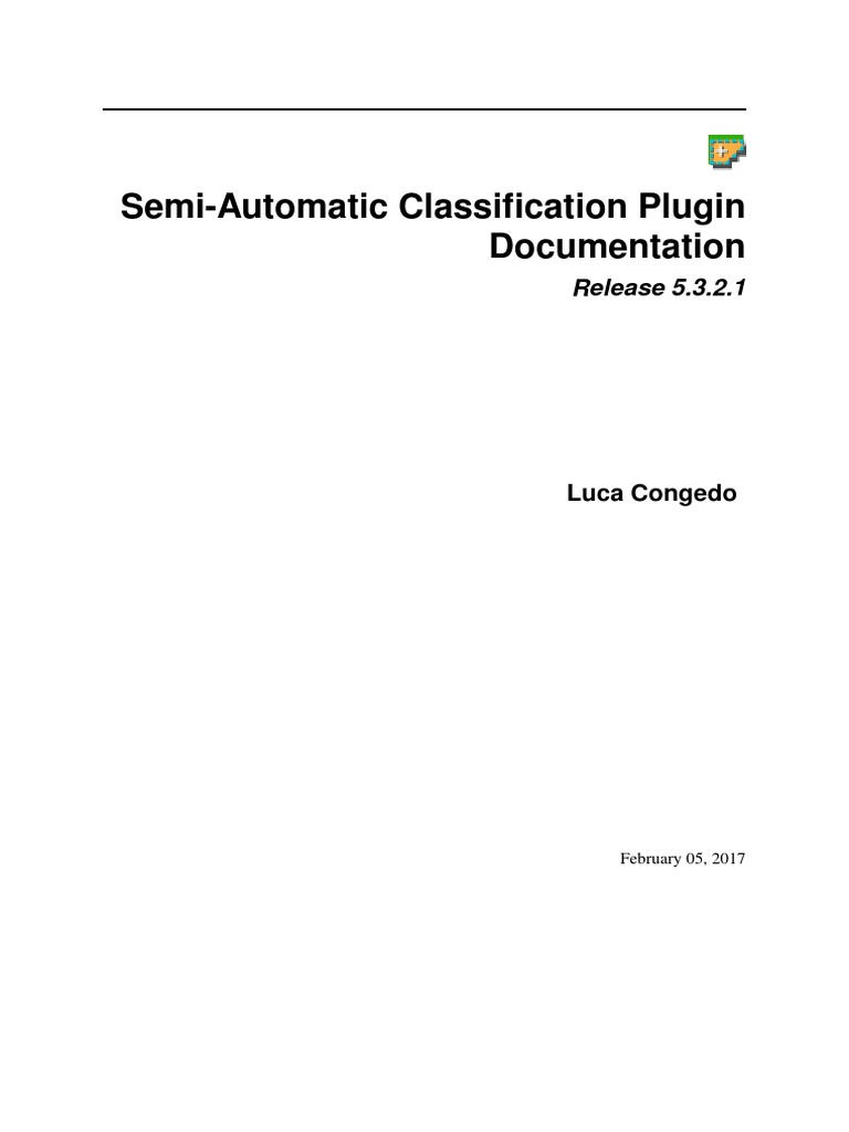 Semi Automatic Classification Manual | PDF | Installation (Computer ...