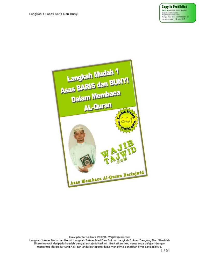 Langkah 1 Asas Baris Dan Bunyi PDF | PDF