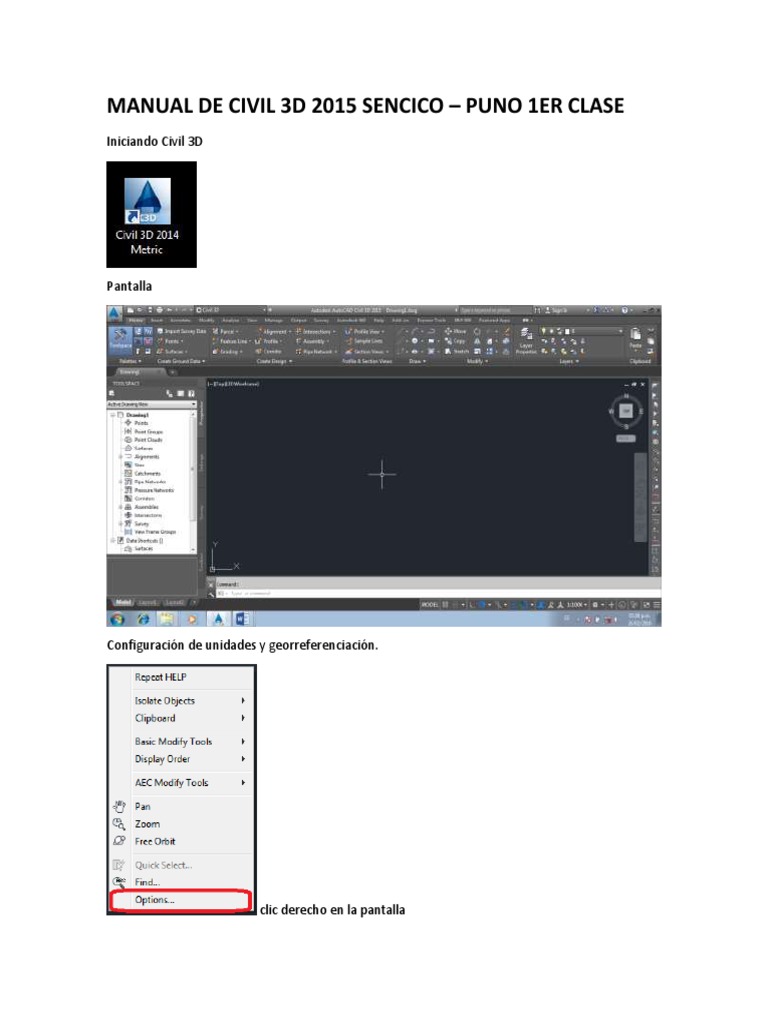 Manual de Civil 3d Sencico II | PDF | Archivo de computadora | Informática