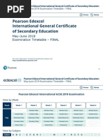 IGCSE Edexcel Timetable 2025 | PDF