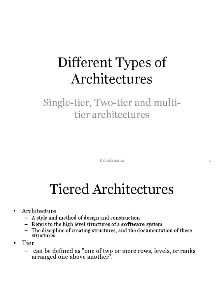 Multi Tier Architecture | PDF | Client–Server Model | Web Application