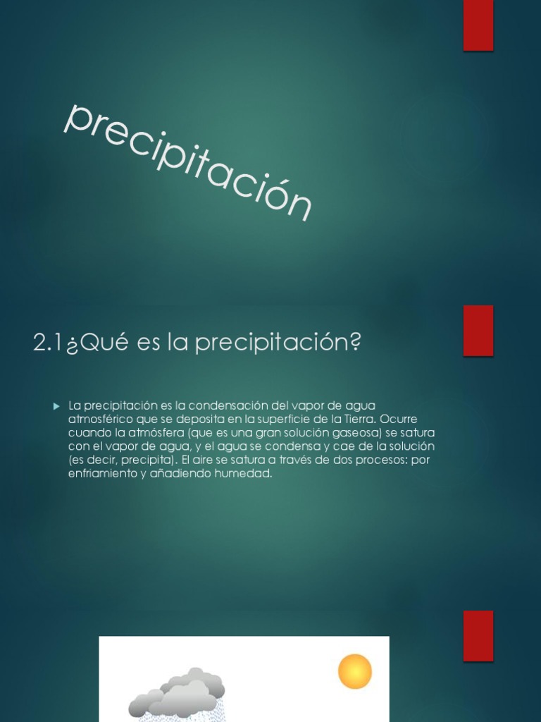 Precipitación | PDF | Clima templado | Precipitación