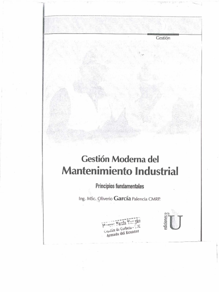 Gestión Moderna Del Mantenimiento Industrial PDF | PDF