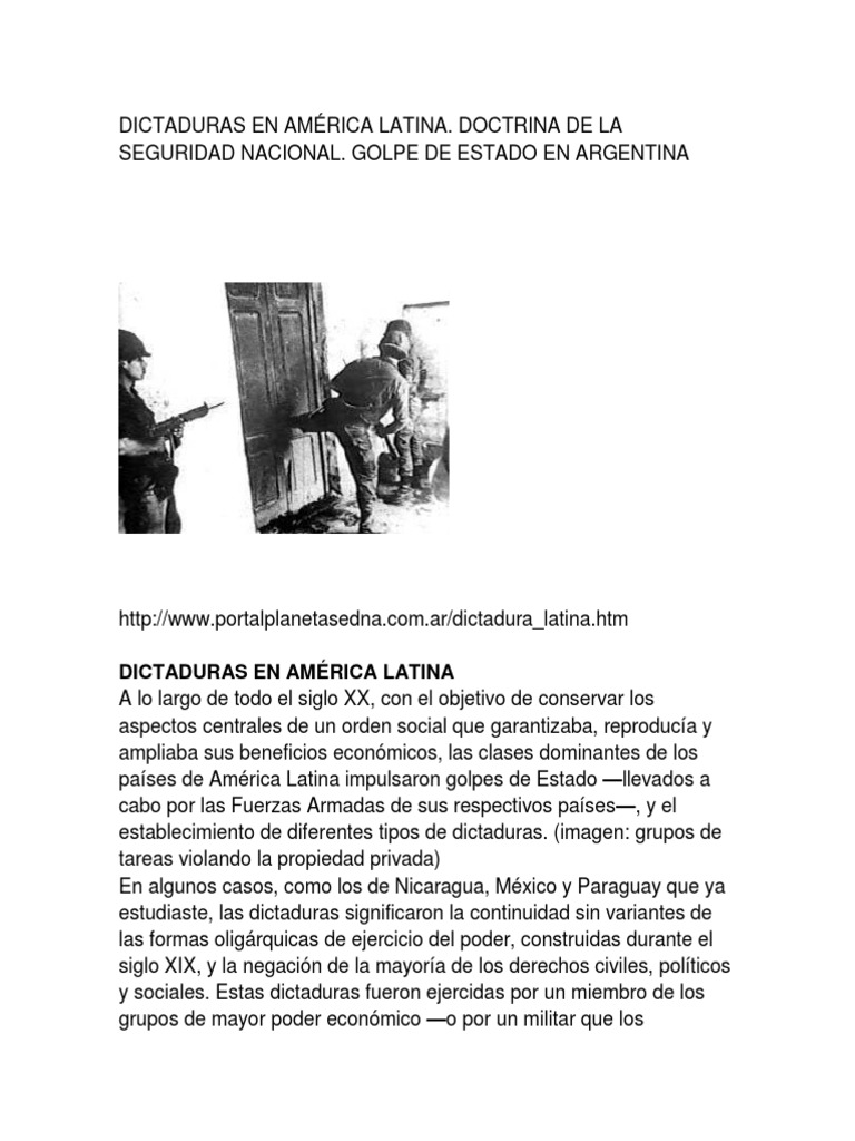 Dictaduras en América Latina | America latina | Dictadura