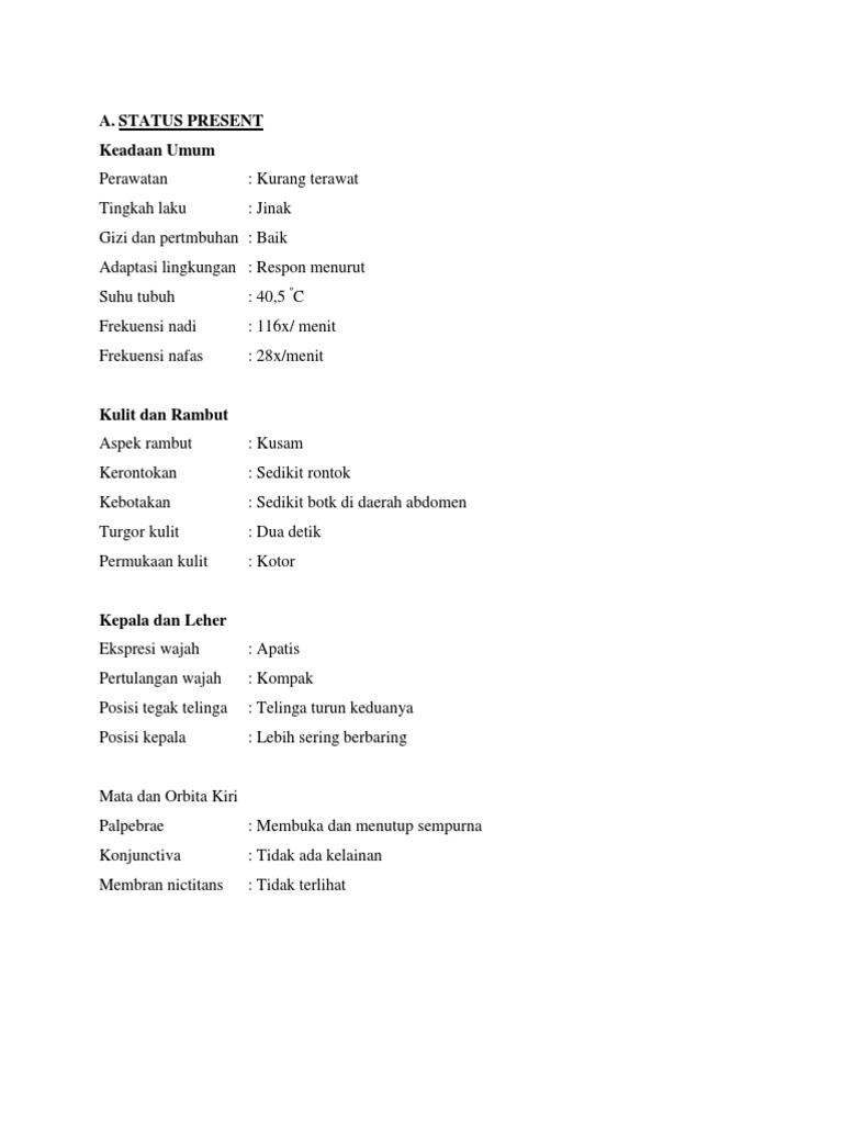 Contoh Status Present | PDF