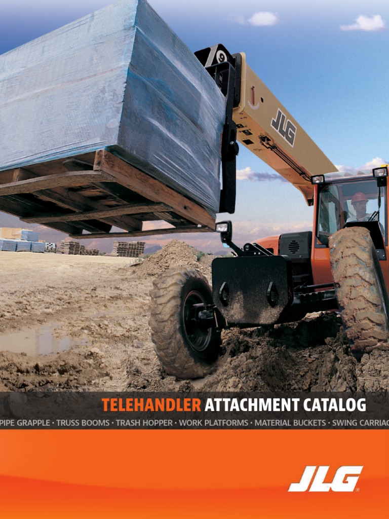 JLG Telehandler Attachment Catalog | PDF | Menu (Computing ...
