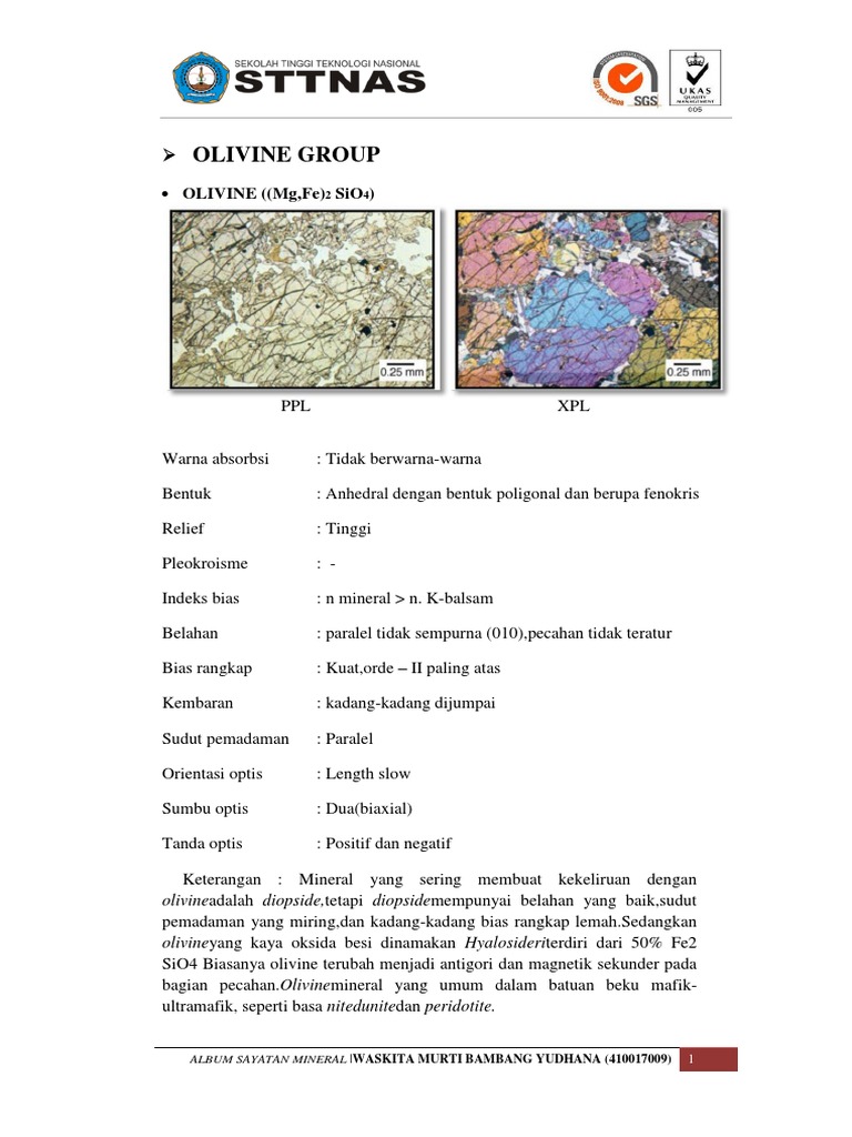 Album Sayatan Tipis Mineral | PDF