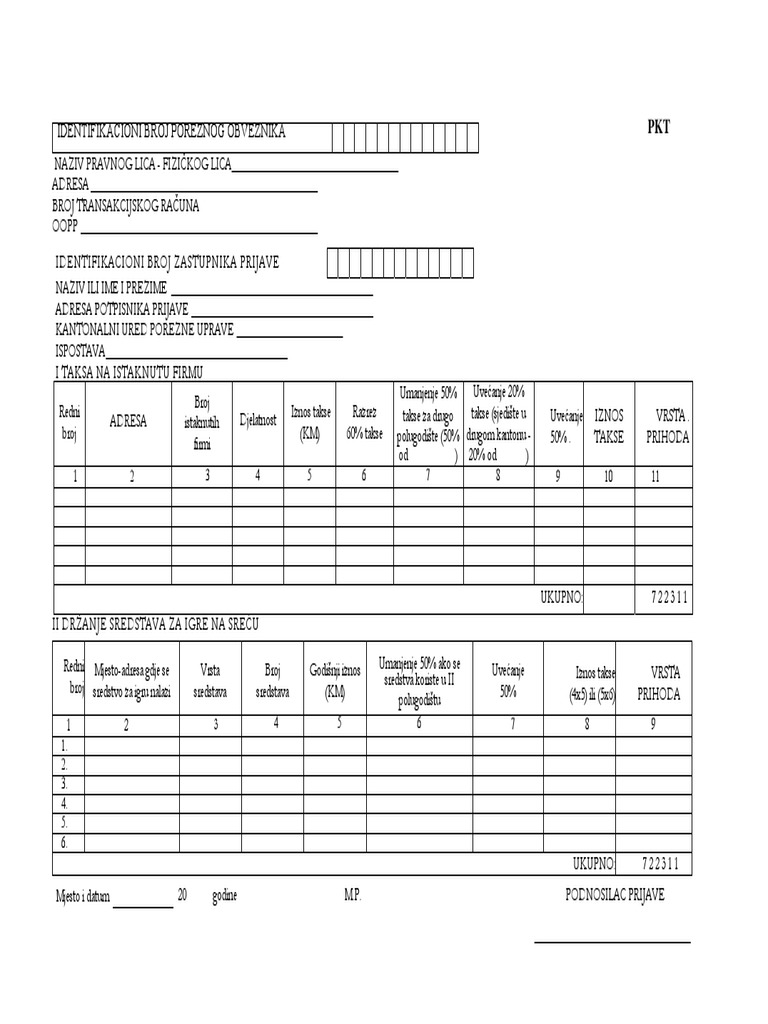 Komunalna Taksa | PDF