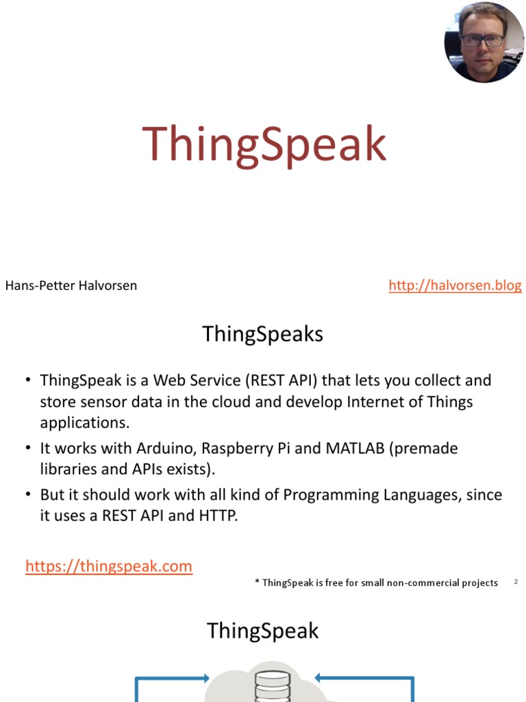 IoT Analytics Platform ThingSpeak Explained | PDF | Representational ...
