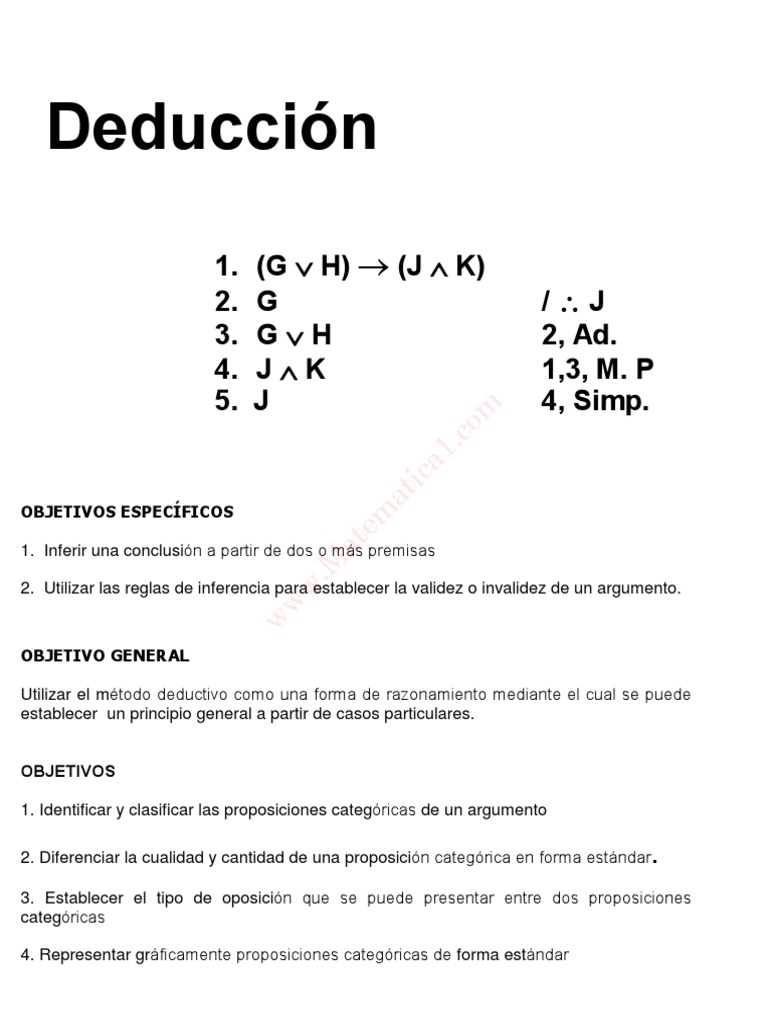 Deduccion Logica | PDF | Argument | Validity