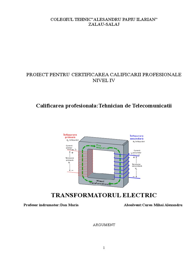 Transformatorul Electric | PDF