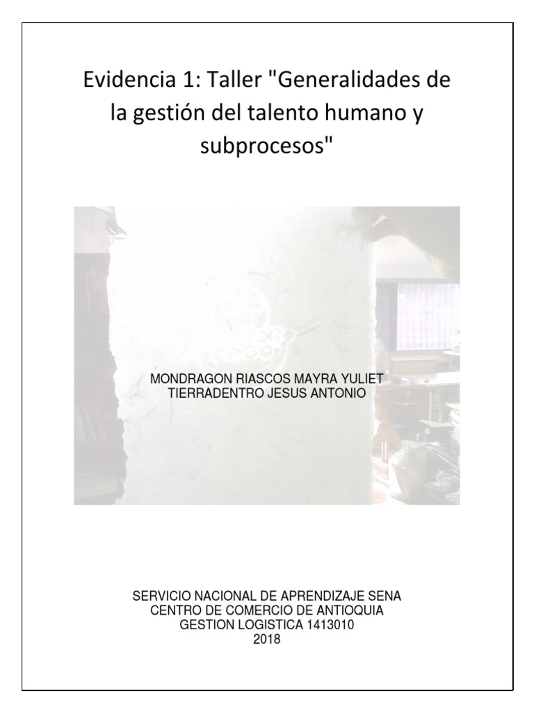 Generalidades de La Gestión Del Talento Humano y Subprocesos | PDF | Reclutamiento | Gestión del ...