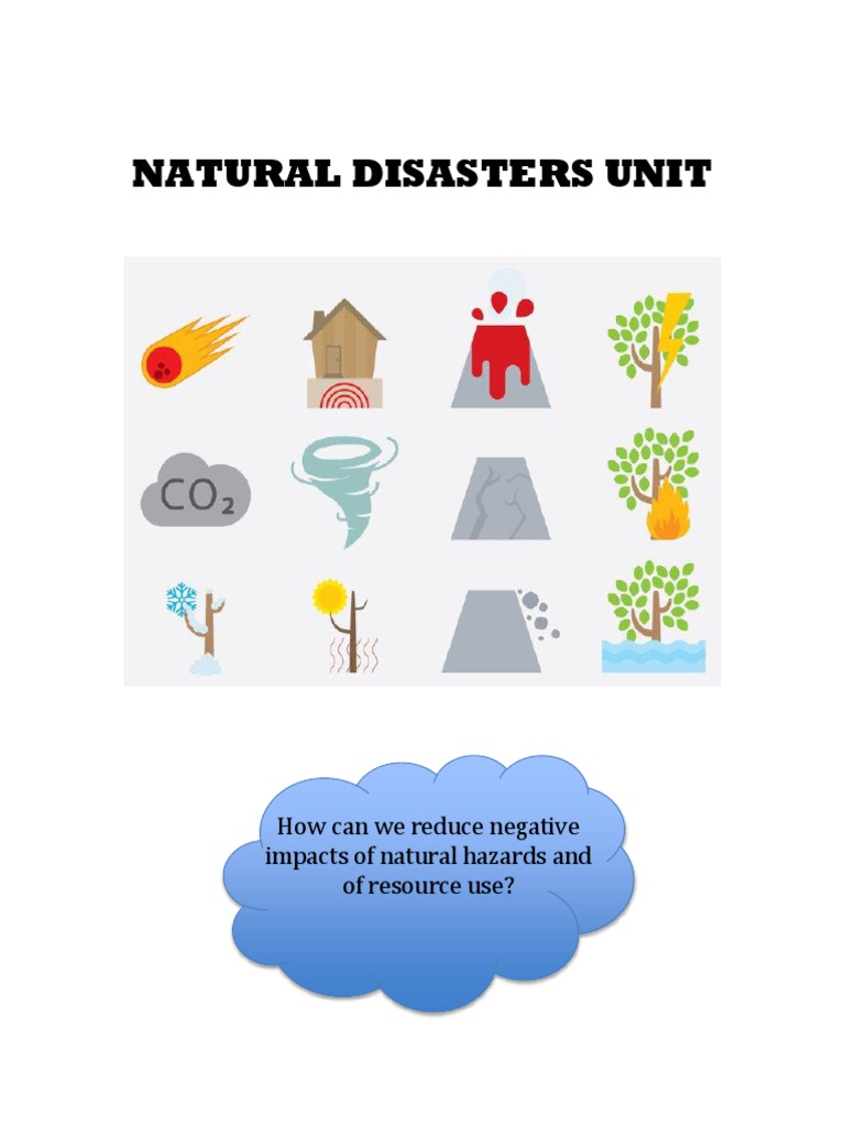 Natural Disasters Unit | PDF | Educational Assessment | Tsunami