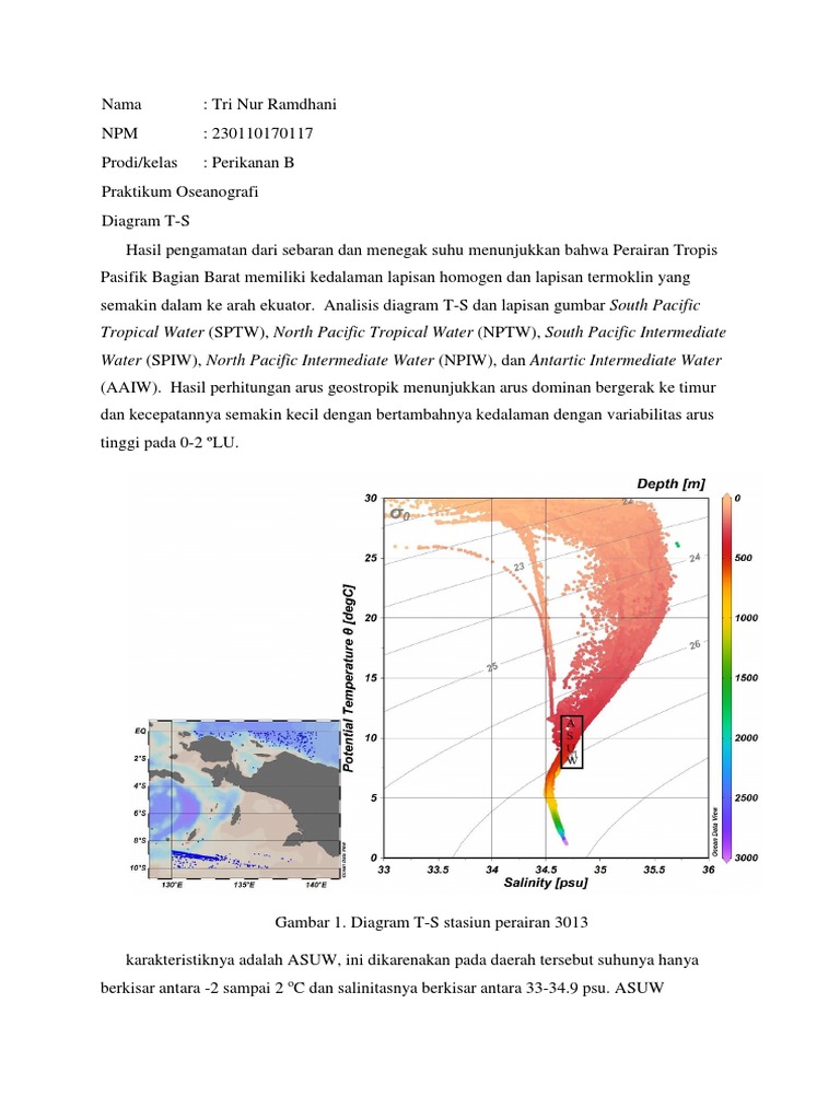 Tugas Oseanografi Diagram T-S | PDF