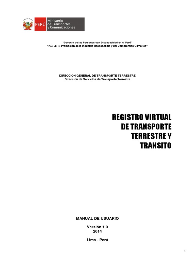 Manual Hoja de Ruta PDF | PDF | Transporte | Internet