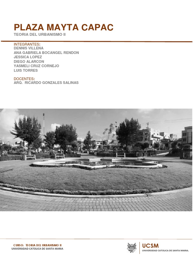 Mayta Capac Final | PDF | Rua | Área urbana