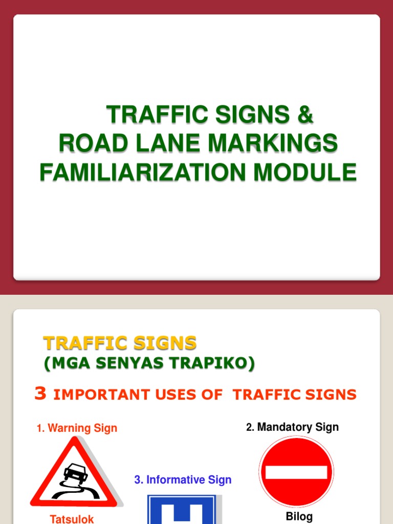 Traffic Sign | PDF | Lane | Transport Safety