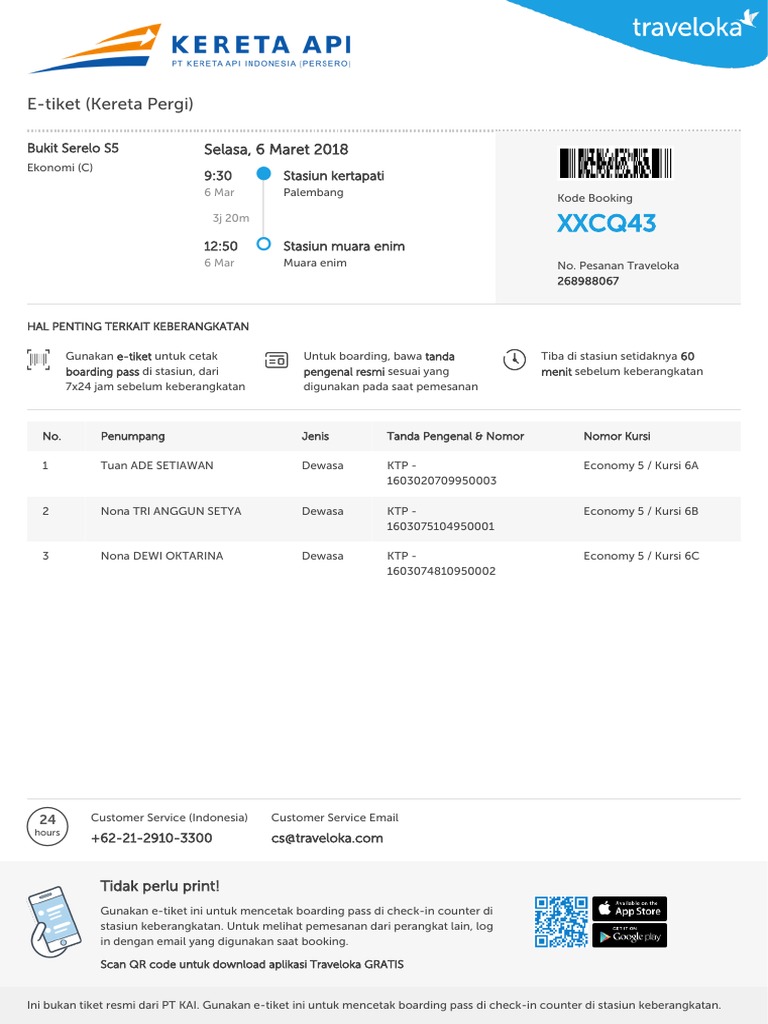 Train Away E-Ticket | PDF