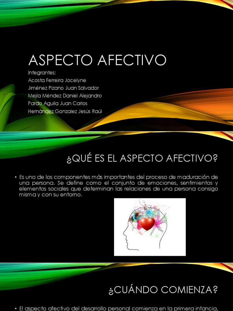 Aspecto Afectivo | PDF | Amor | Las emociones