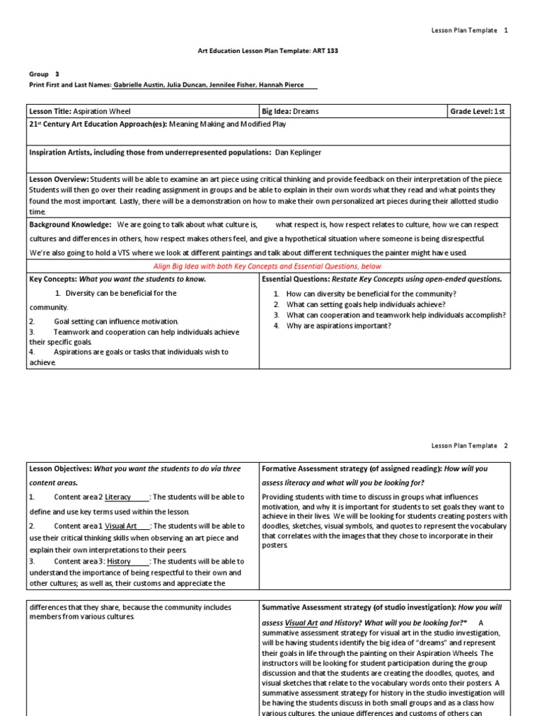 g3 - Lesson Plan | PDF | Ojibwe | Lesson Plan