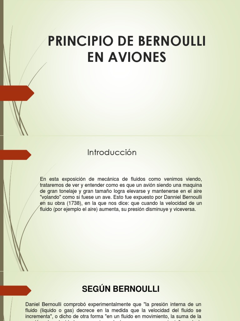 Principio de Bernoulli en Aviones 1 | Ala | Presión