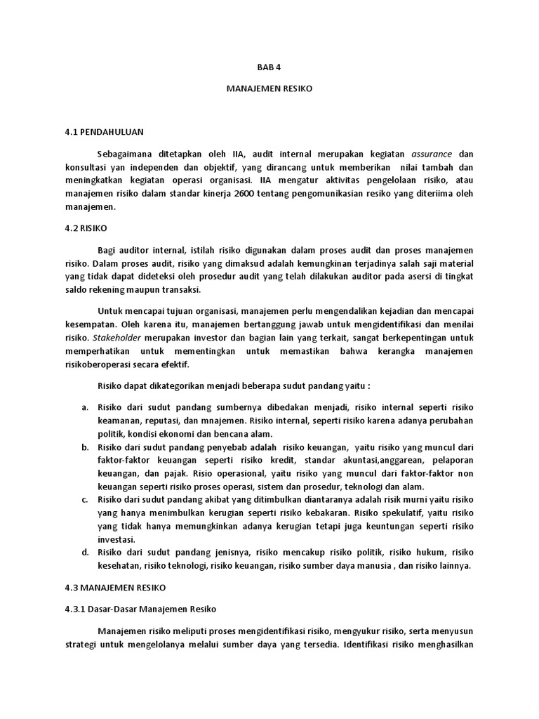 BAB 4 Internal Audit | PDF