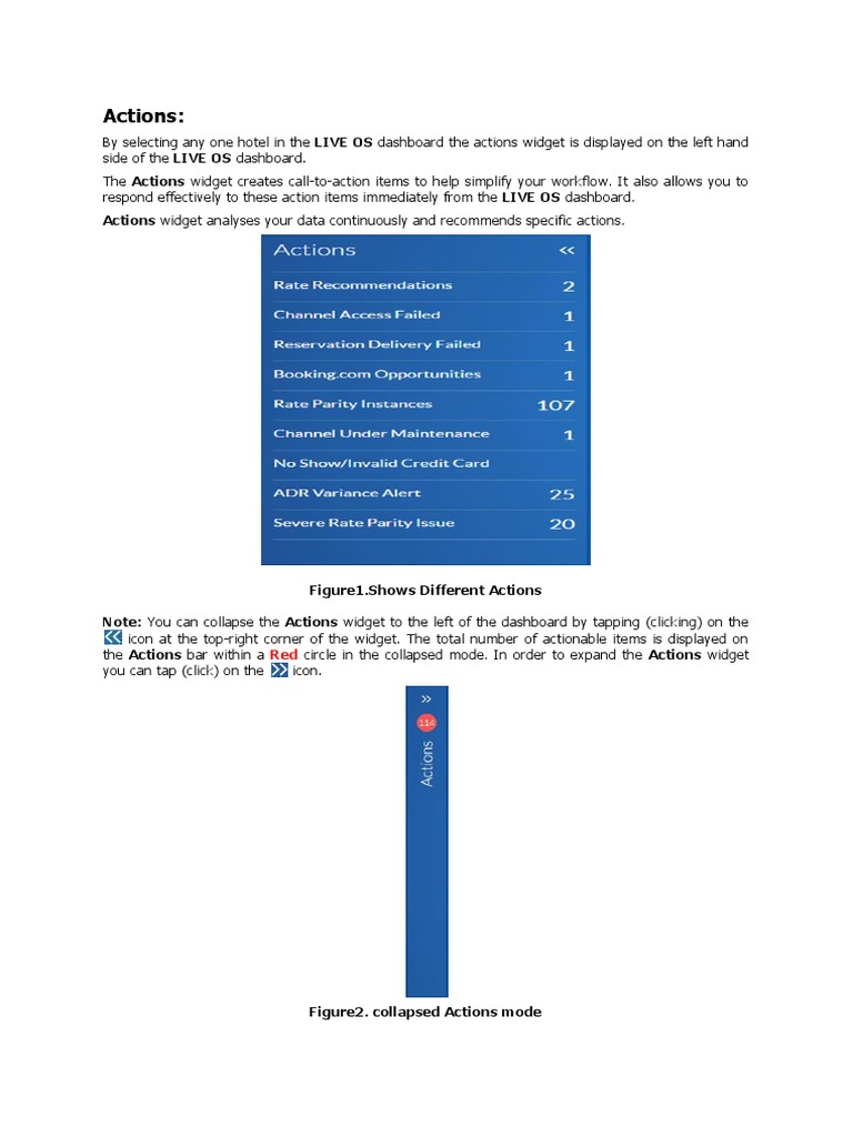 Actions:: Actions Widget Analyses Your Data Continuously and Recommends ...